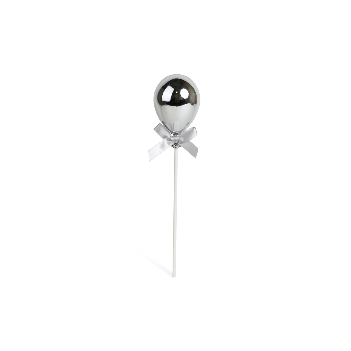 Balloon on a stick 20 cm 24 pc Silver. – The Westview Shop