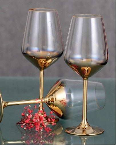 GWG4784 Water Glasses with Gold Ombre Design – The Westview Shop