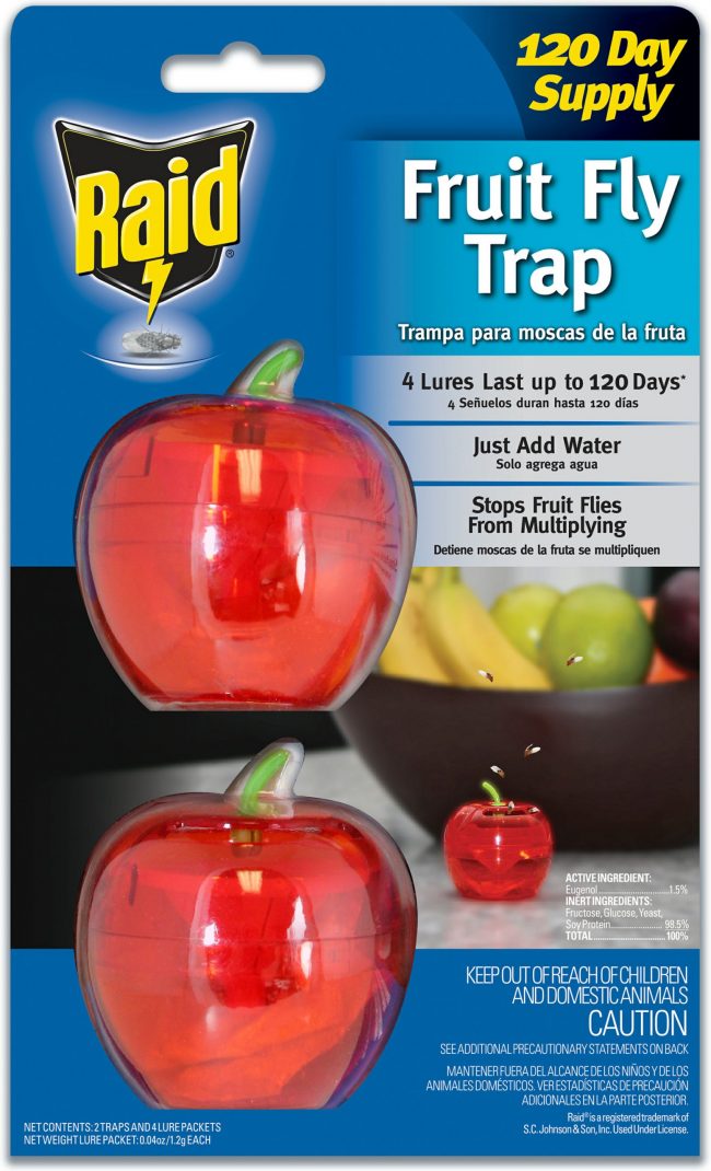 RAID-FRUIT FLY TRAP 2pk APPLE SHAPE – The Westview Shop