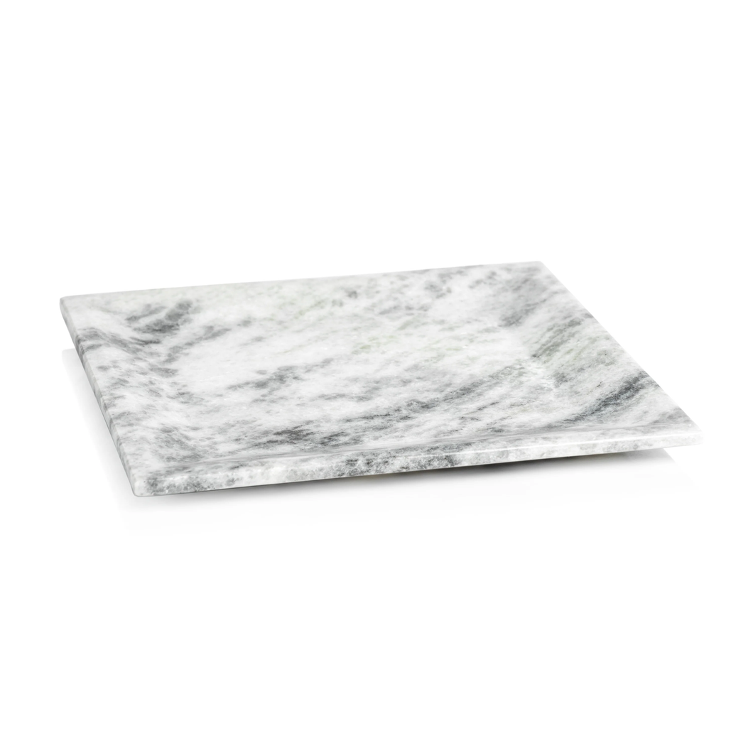 IN-7545 Palomar Marble Tray - White Gray - Large – The Westview Shop