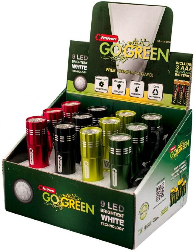 FLASHLIGHT-9-LED DISP/12-ASST.COLOR – The Westview Shop