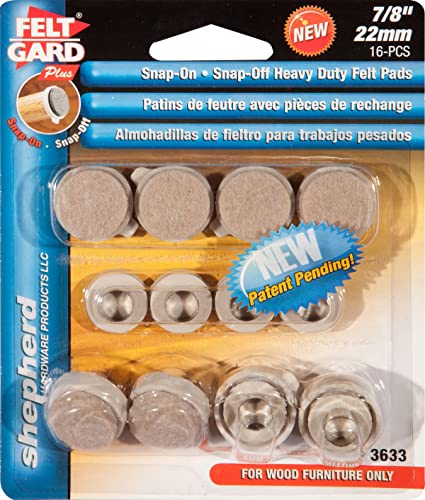 FELT GARD-SNAP-ON/SNAP OFF PAD 7/8" – The Westview Shop