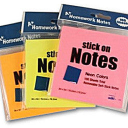 Sticky Notes 3X3 Neon 100 shts – The Westview Shop